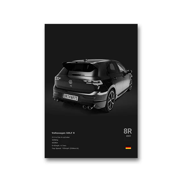 VW Golf 8R™ VW Golf 8R™ – CarPosters